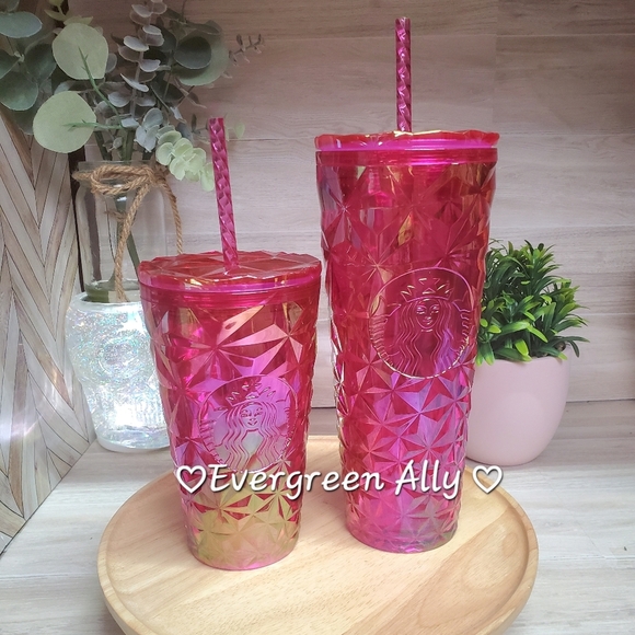 Starbucks | Accessories | Nwt Setstarbucks 224 Ruby Metallic Iridescent ...